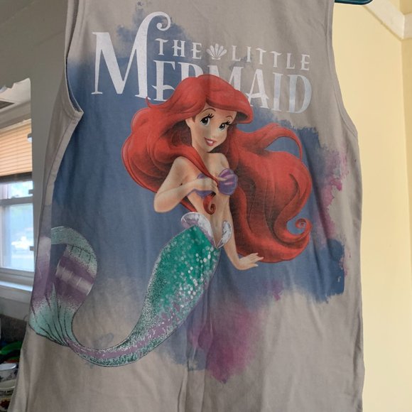 Disney | Tops | Ariel The Little Mermaid Muscle Tee Small | Poshmark